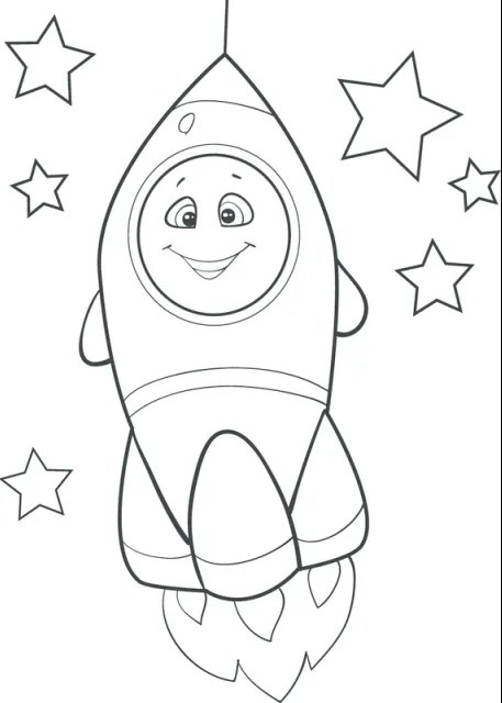 Samolepka Dětská raketa