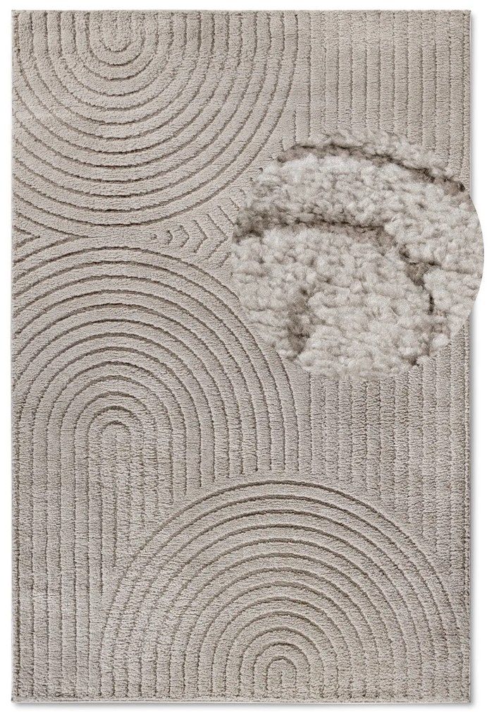 ELLE Decoration, Kusový koberec New York 106204, 160x235, šedá, chodba / předsíň
