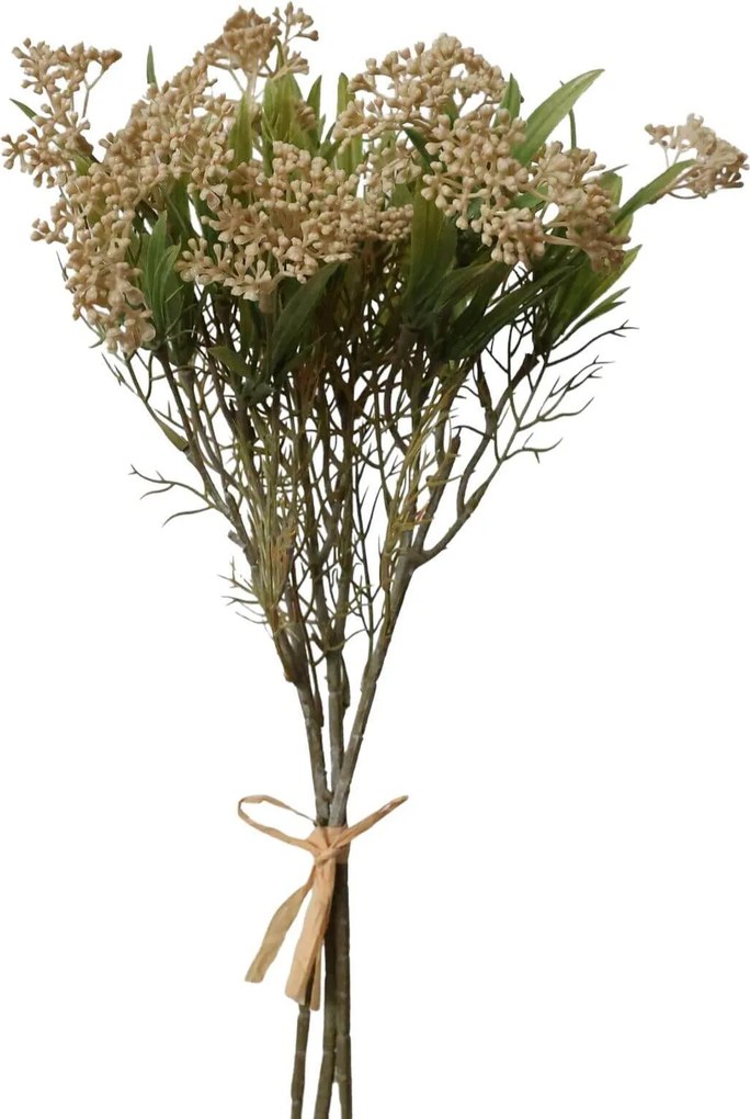 Béžová umělá achilea 49cm