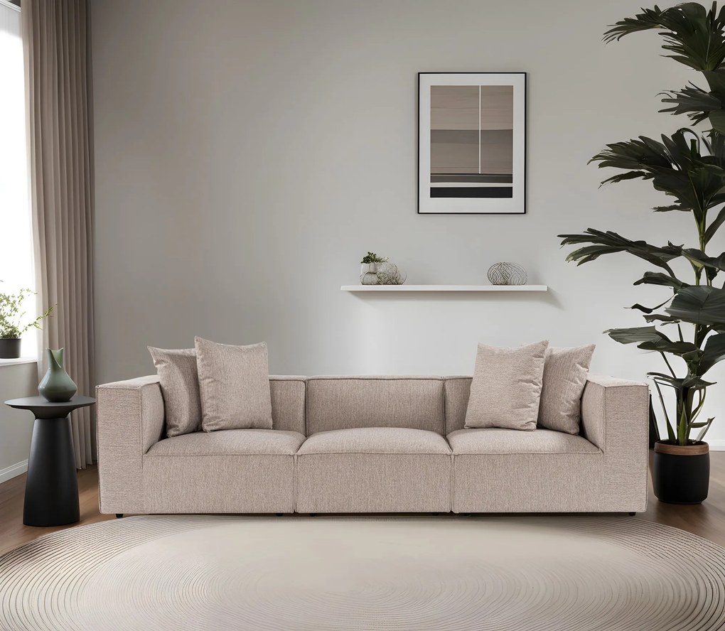 Hanah Home Třímístná pohovka SORA béžová