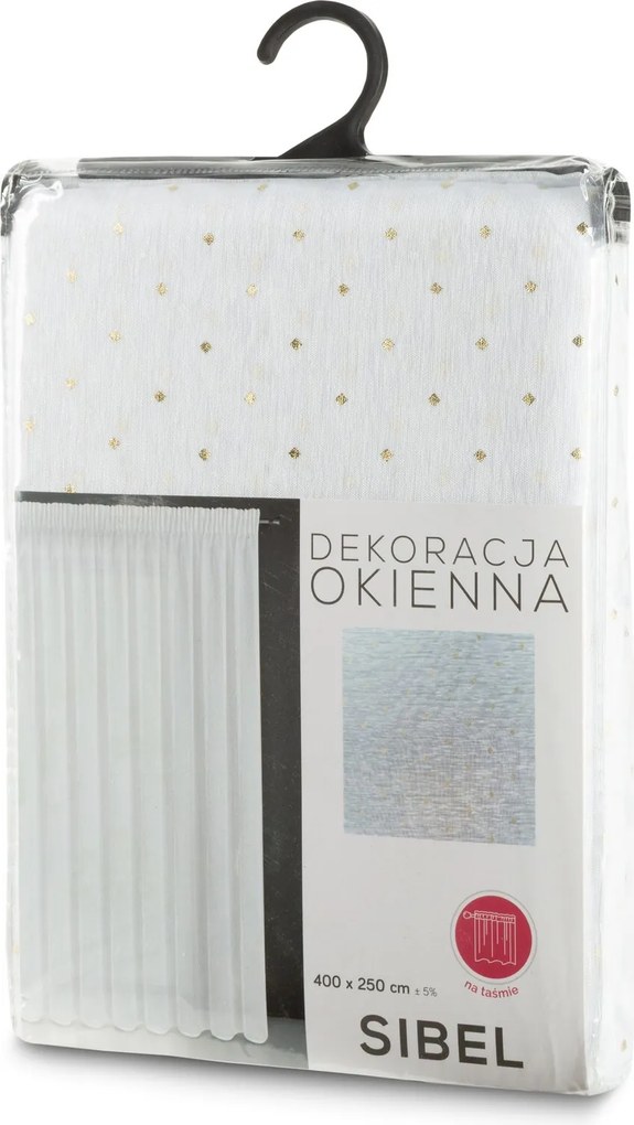 ZÁCLONA NA PÁSCE SIBEL 300 CM X 250 CM CM BÍLÁ