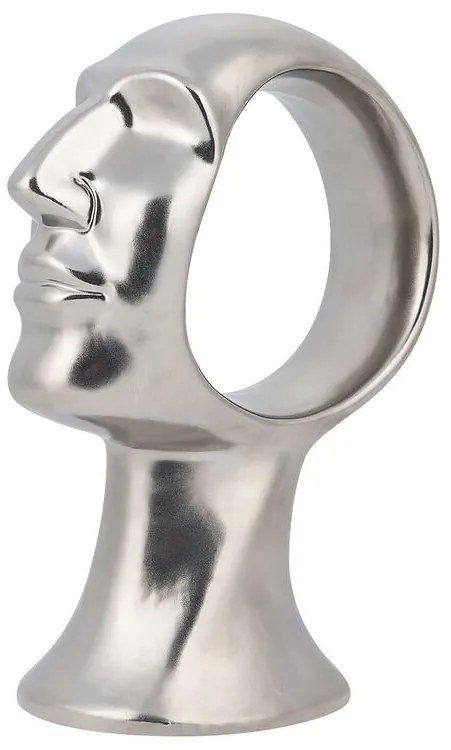 Dekorativní figura stříbrná TAXILA Beliani