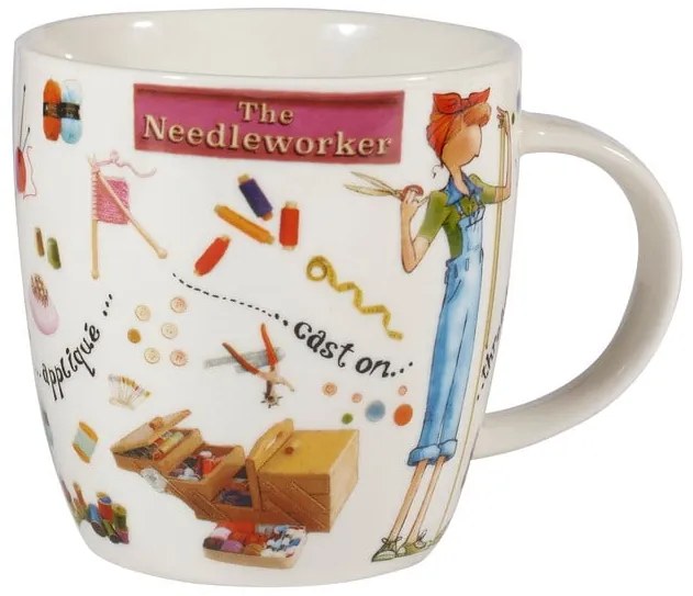 Hrneček z kostního porcelánu Churchill Needleworker, 500 ml