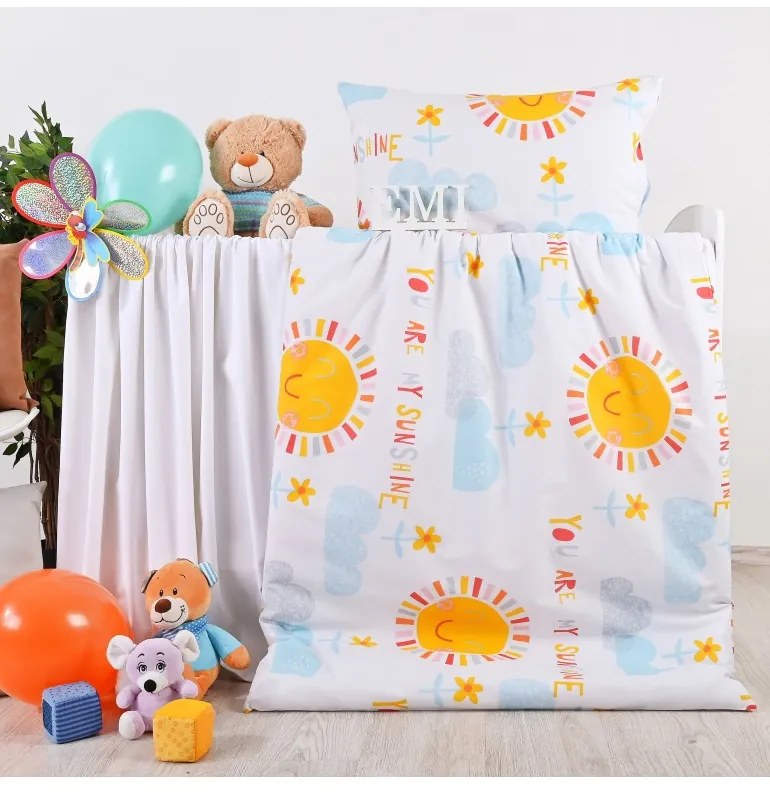 Povlečení dětské bavlněné Sunny EMI, Dětský set 90x130 + 45x65