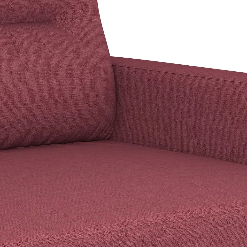 2dílná sedací souprava s polštáři vínová textil 3201622