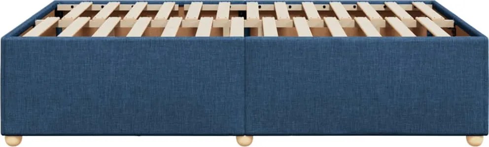 Rám postele bez matrace modrá 120x200 cm textil 3284728