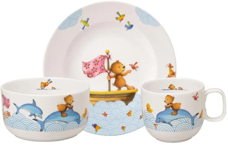 Dětská jídelní sada villeroy & boch happy as a bear 3 ks