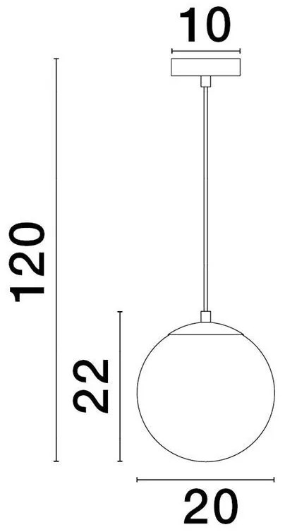 Nova Luce Závěsné svítidlo JIAN mosazný zlatý kov a bílé sklo s přechody E27 1x12W