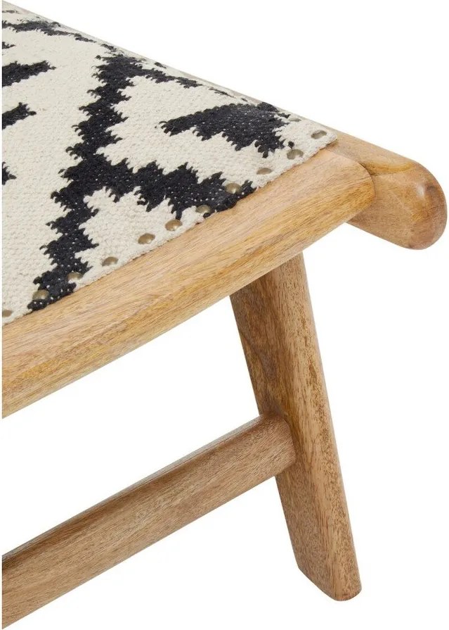 Černobílé/v přírodní barvě křeslo Cefena – Premier Housewares