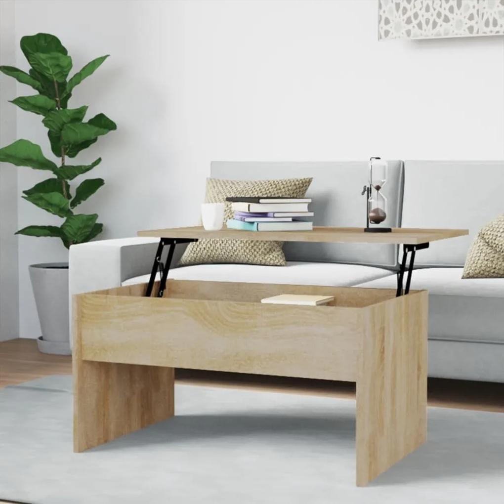vidaXL Konferenční stolek 80x50,5x41,5 cm kompozitní dřevo [809642] Barva: Černá