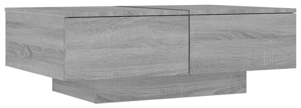 Konferenční stolek šedý sonoma 90 x 60 x 31 cm kompozitní dřevo - Default Title