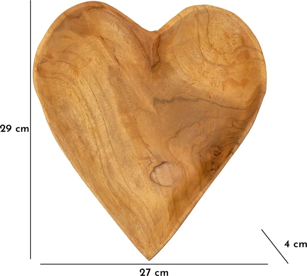 Dekorativní odkládací miska Kiha 27 cm z masivu