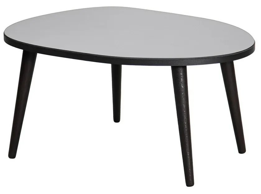 Konferenční stolek Gusto Black s tmavým sklem