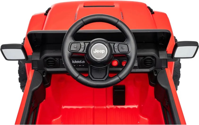 LEAN CARS Akumulátorové vozidlo Jeep Rubicon DK-JWR558 24 V, červené