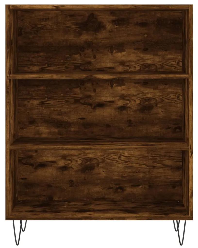 Skříň highboard kouřový dub 69,5 x 34 x 180 cm kompozitní dřevo,  3198118
