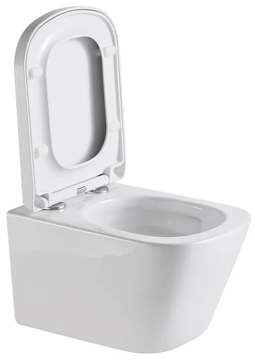 BPS-koupelny Závěsná WC mísa se SoftClose sedátkem HYD-5362, bílá