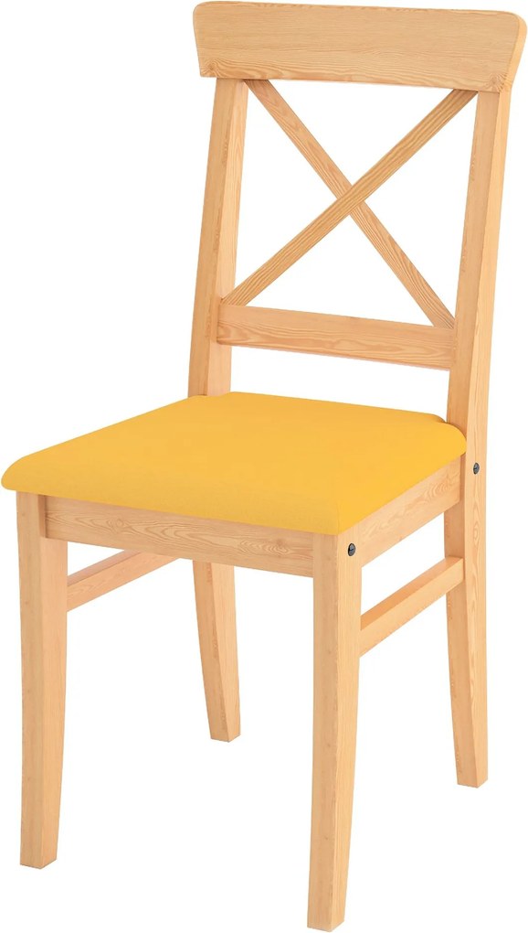 Potah na židli Ingolf s čalouněným sedákem barva žlutá
