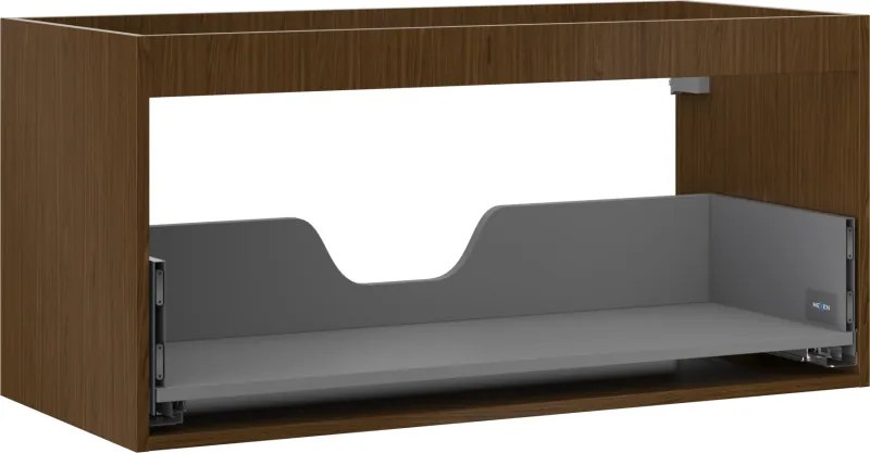 Mexen Box-A, závěsná skříňka 100 cm, 1 zásuvka, ořech, 91AX0-1000-470-1-86