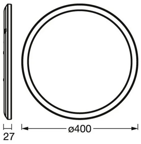 Ledvance - LED Stmívatelné stropní svítidlo ORBIS LED/22W/230V bílá