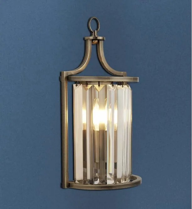 Searchlight 8571AB Nástěnné glamour svítidlo VICTORIA patina
