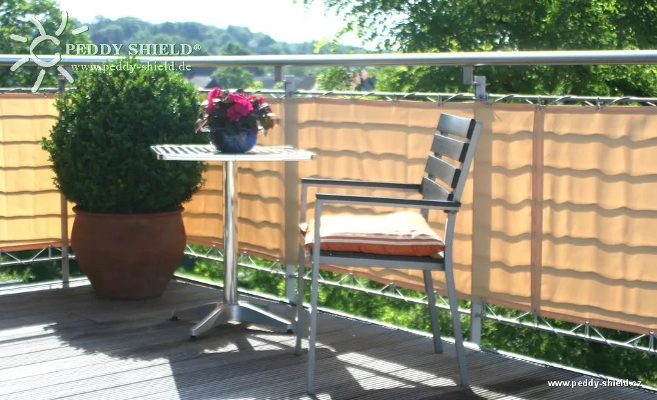 Peddy Shield Balkónová plachta 75x300 cm, barva sisal