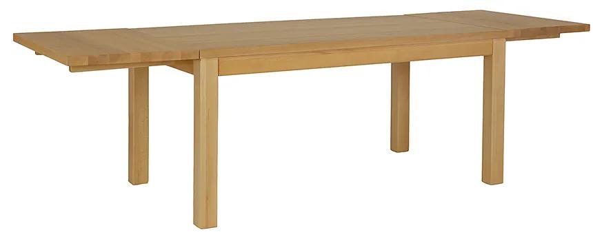 Drewmax ST172 160+2x45 cm dřevěný jídelní stůl masiv buk