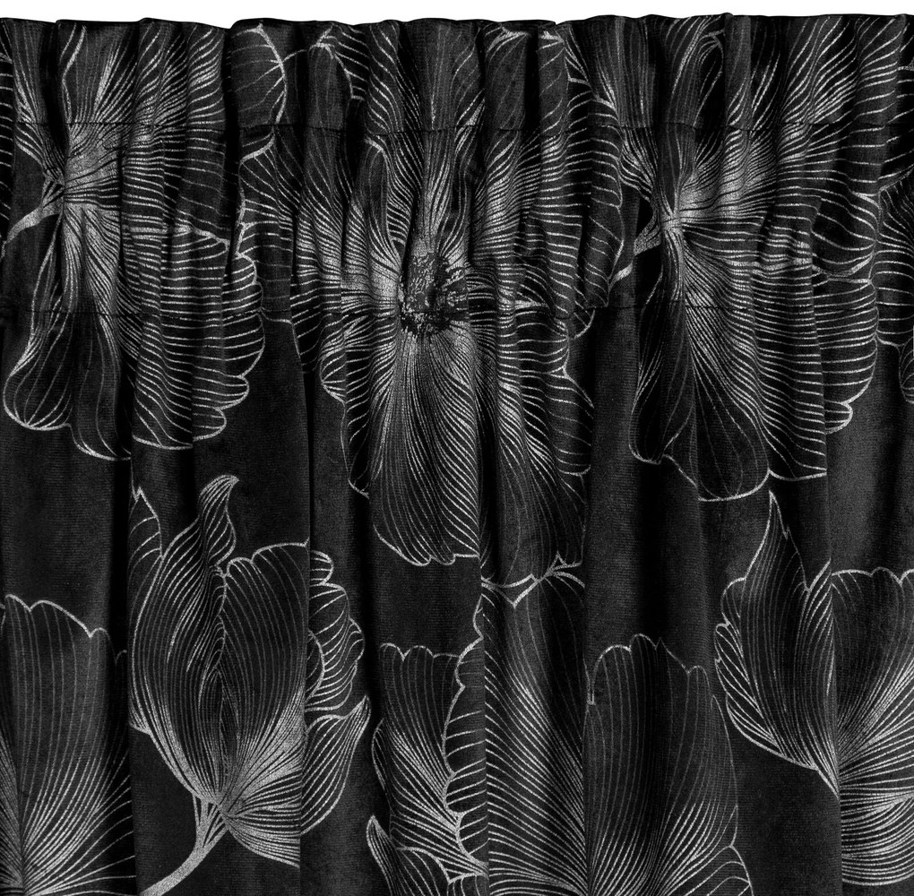 ZATEMŇOVACÍ ZÁVĚS NA PÁSCE STELLA 140X300 CM KVĚTY