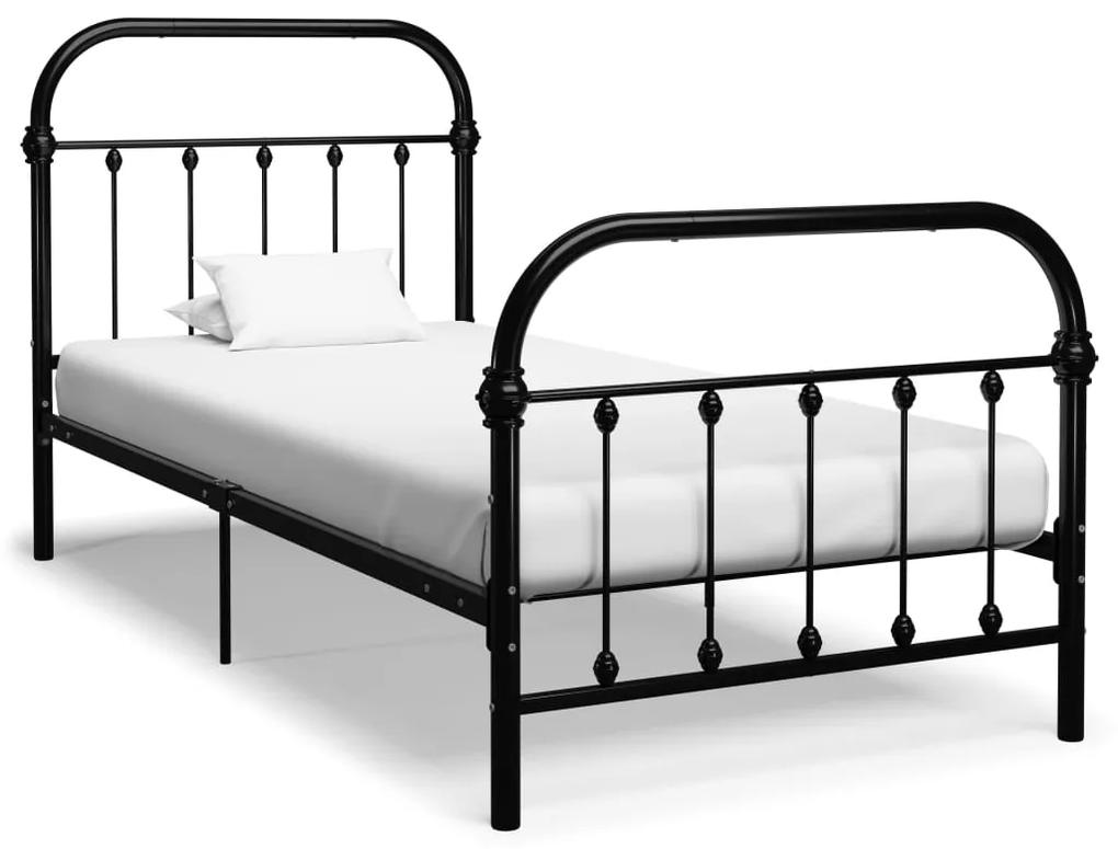 Rám postele černý kovový 90 x 200 cm,  284498