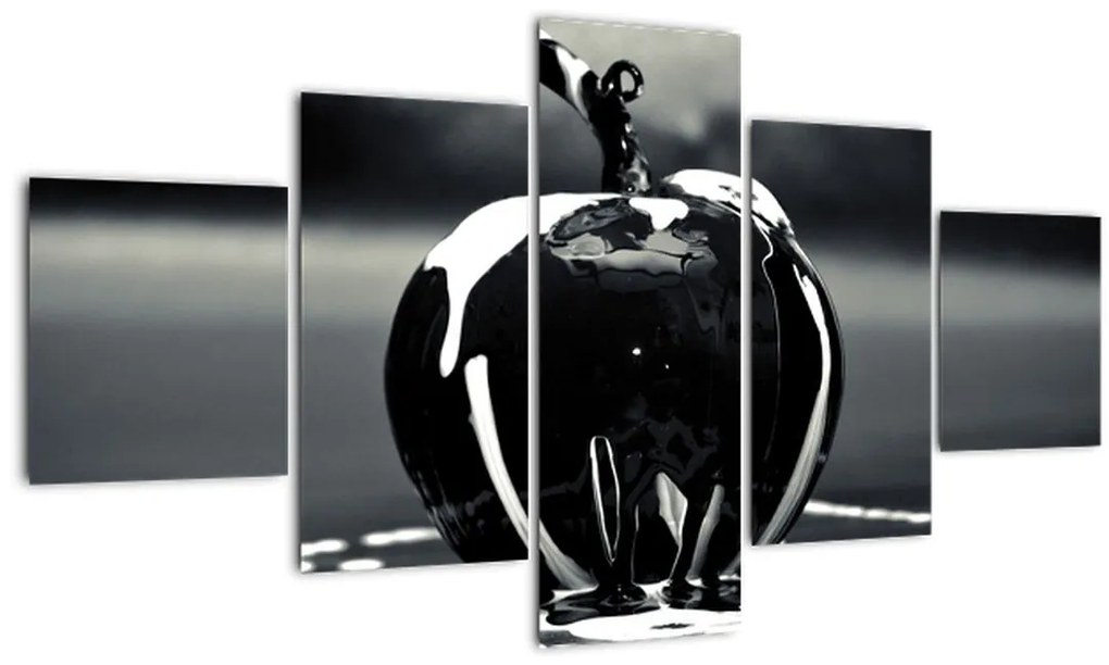 Obraz černého jablka (125x70 cm)