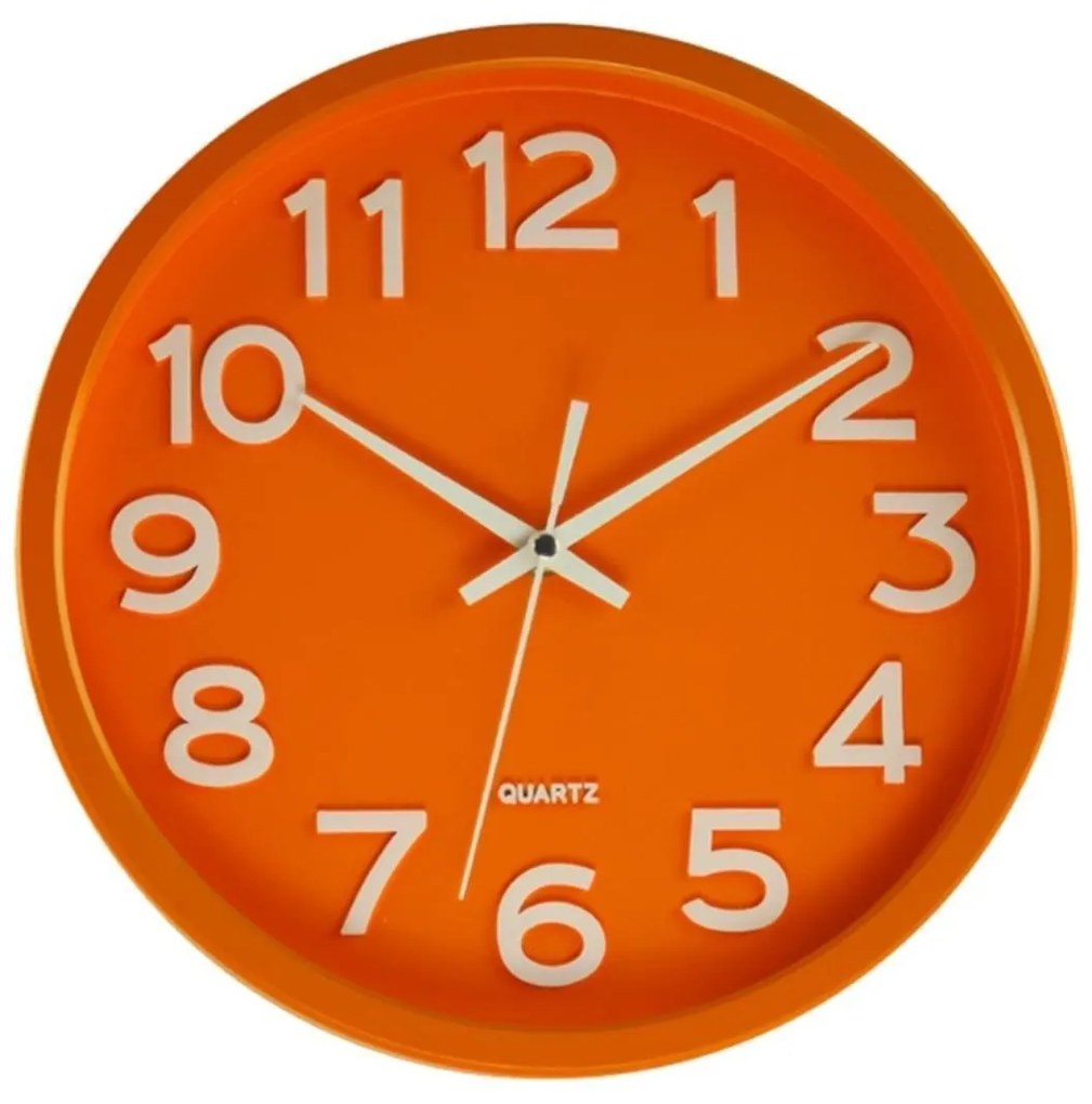 Designové nástěnné hodiny JVD HX2413.6 oranžové