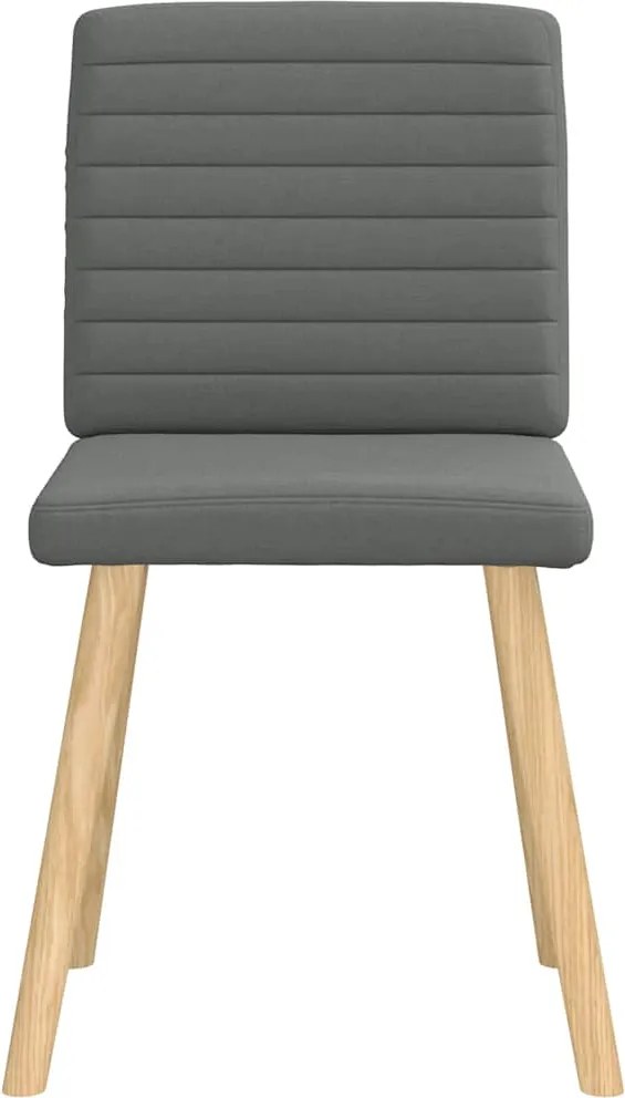 Otočné jídelní židle 6 ks tmavě šedé textil 3315545