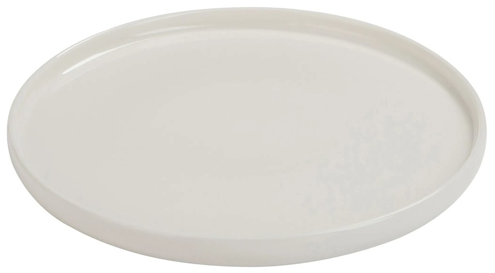 Bílý dezertní talířek Ruby - 23,4*23,4*1,6 cm