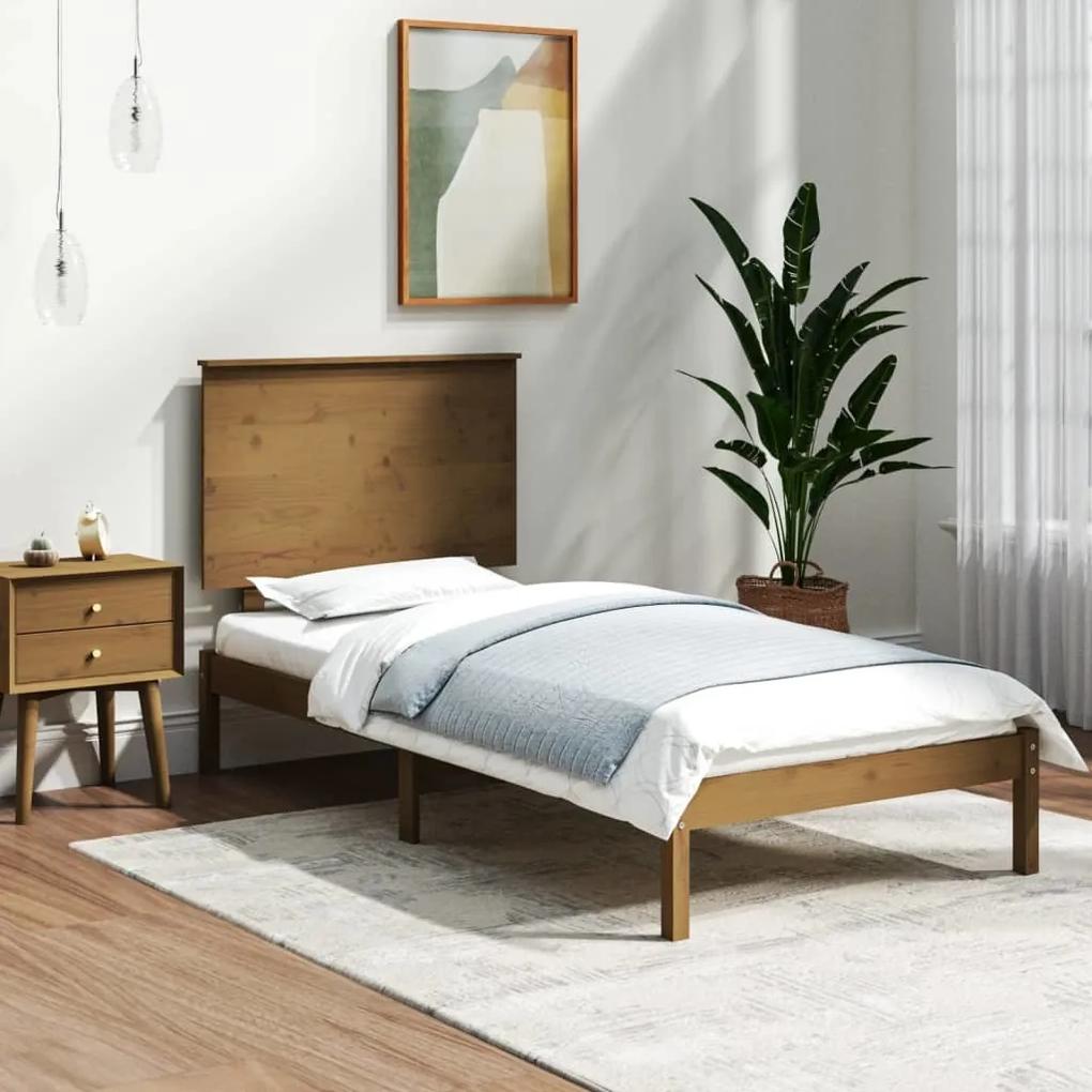 vidaXL Rám postele masivní borovice 90 x 200 cm [3104789] Barva: Bílá
