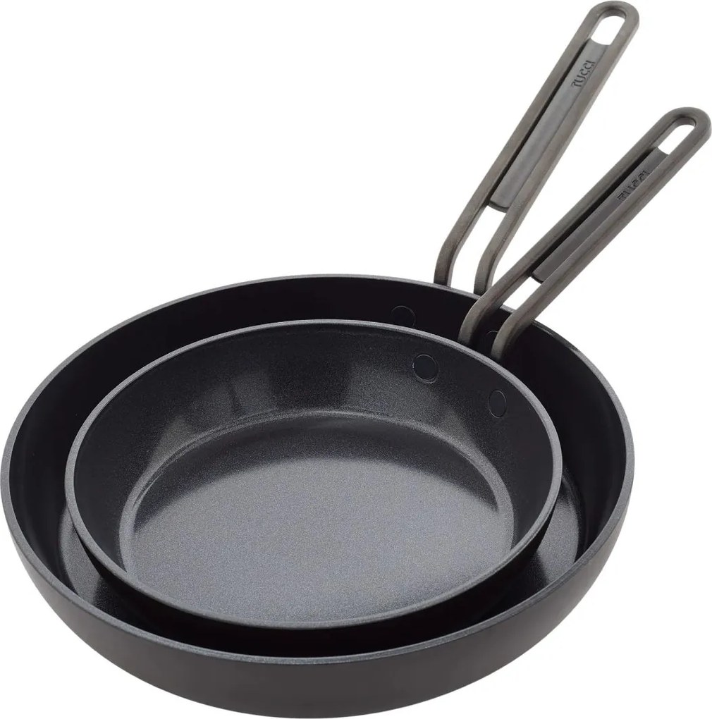 GreenPan Sada 2 nepřilnavých keramických pánví Stanley Tucci 20 + 26 cm, černá CC007810-004