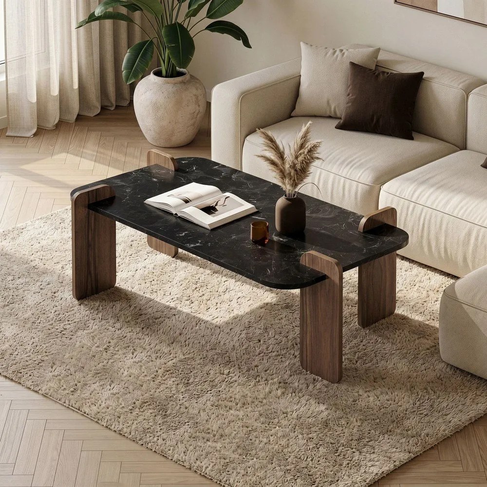 Černý konferenční stolek 60x120 cm Renard – Nordure