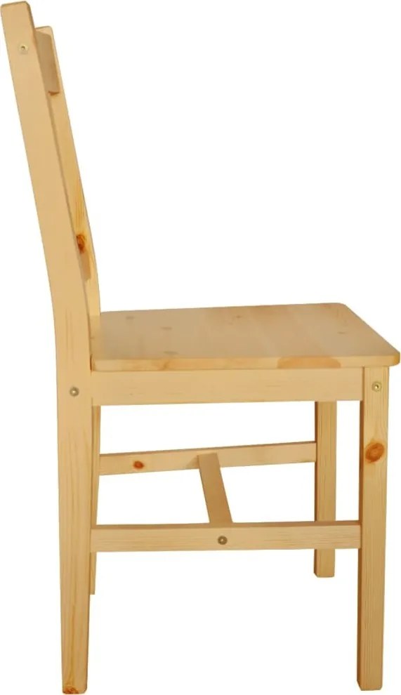 vidaXL Jídelní židle 6 ks borové dřevo [271498] Barva: tmavě hnědá