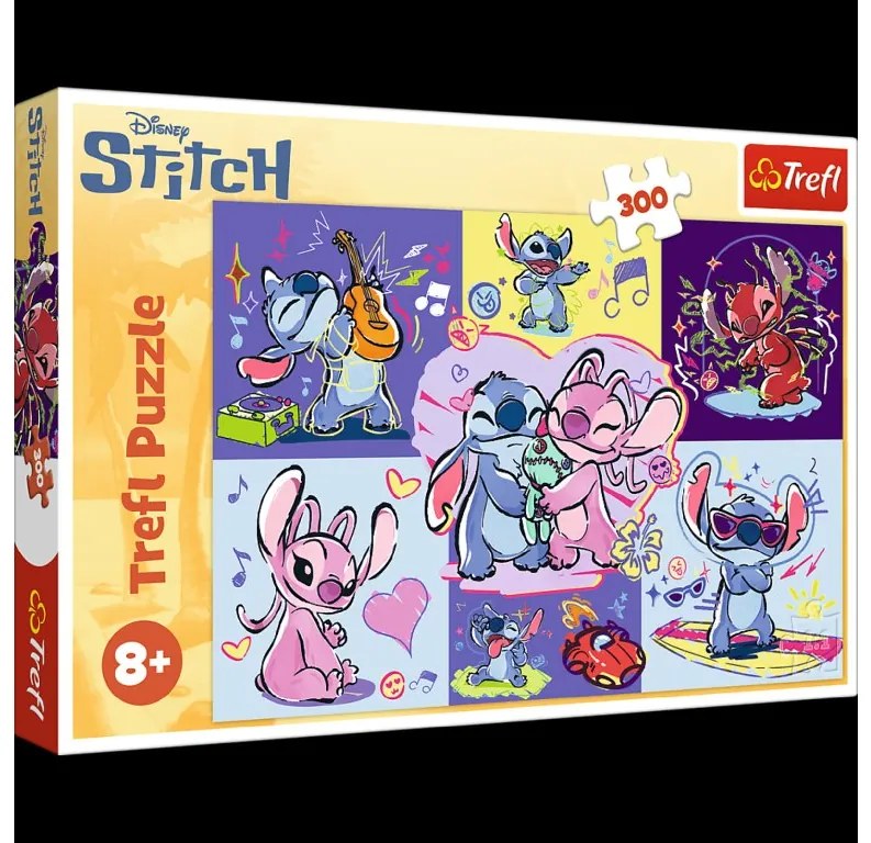 Trefl Puzzle Lilo&Stitch - Bláznivý Stitch 300 dílků 60x40cm v krabici 40x27x4cm