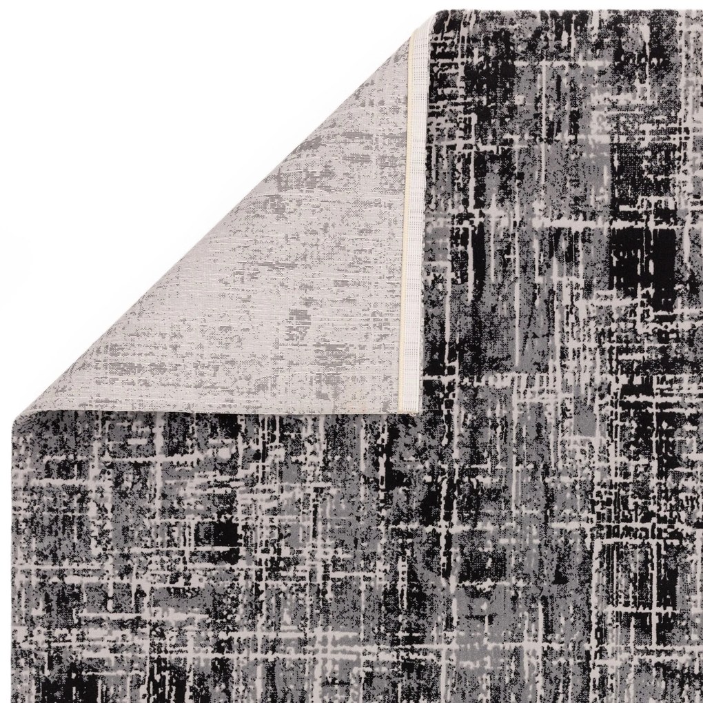 Tribeca Design Kusový koberec Zoom Abstract Black Rozměry: 200x290 cm