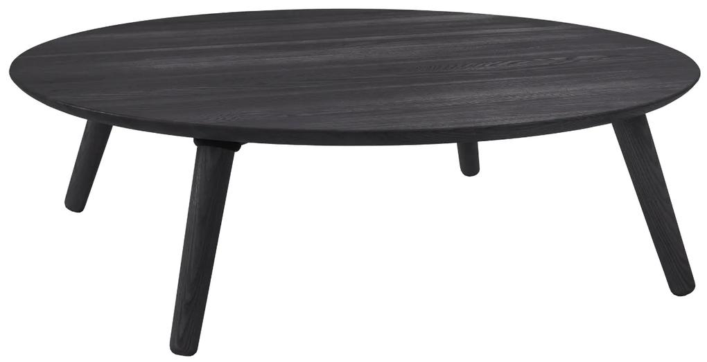 OnaDnes -20% Tmavě šedý dřevěný konferenční stolek RAGABA CONTRAST SLICE 100 cm