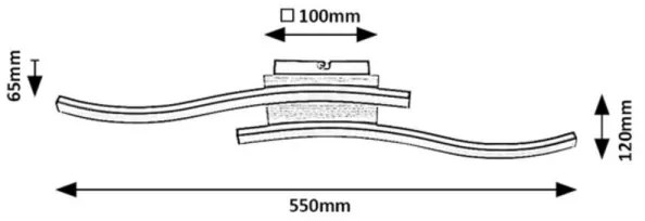 Rabalux 2280 - LED Přisazený lustr HEIMDALL 2xLED/12W/230V