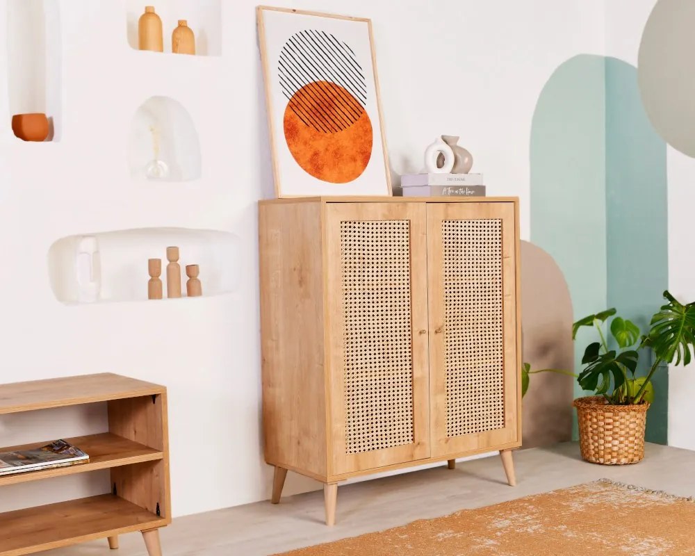 Hanah Home Odkládací stolek Hazeran Sideboard, Dub