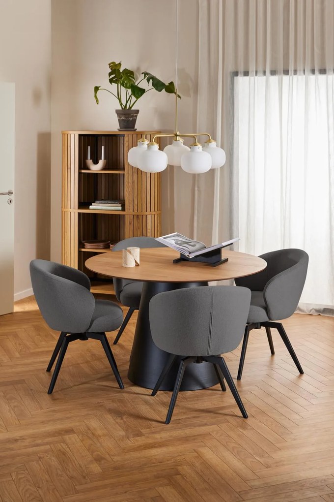 ACTONA GROUP Jídelní židle DARLENE šedá z látky Alea 0000109093