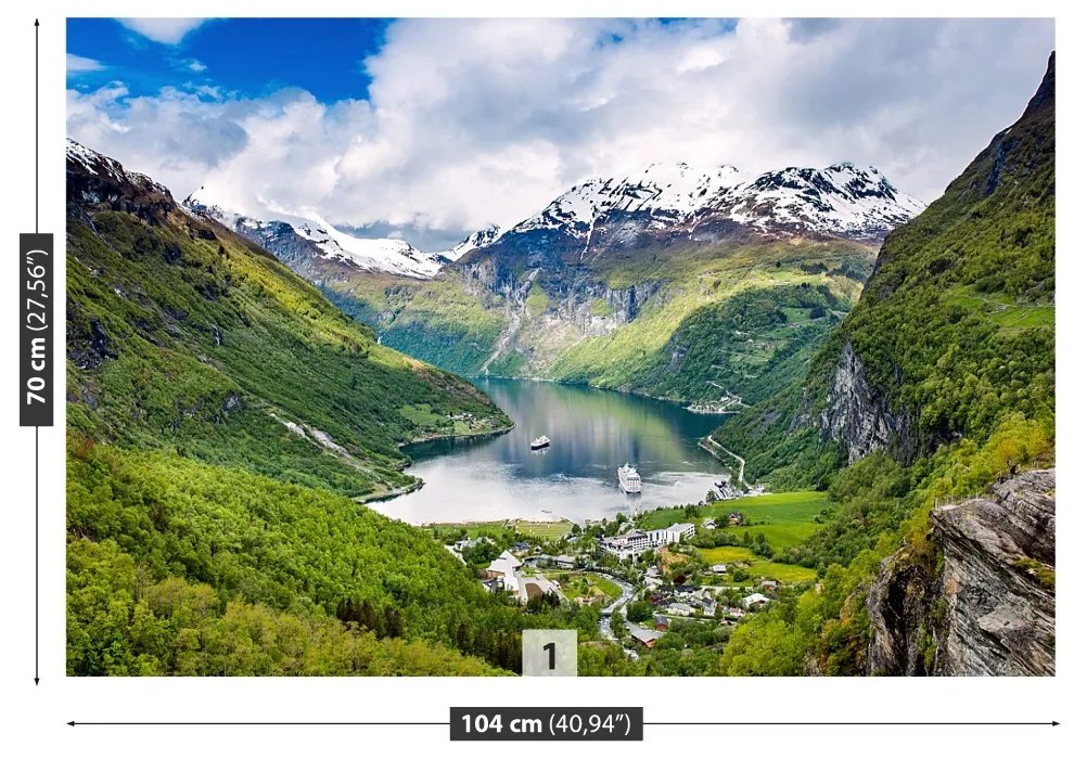 Fototapeta Fjord Norska 104x70