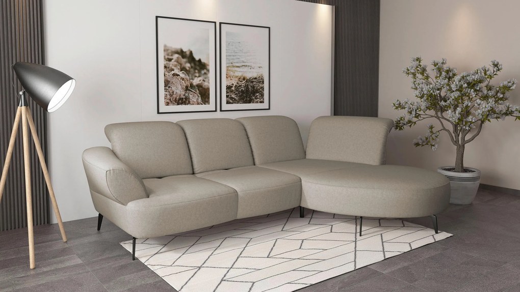 XXXLutz ROHOVÁ SEDAČKA, textil, šedohnědá Sit & More - Sedací soupravy - 000144013225
