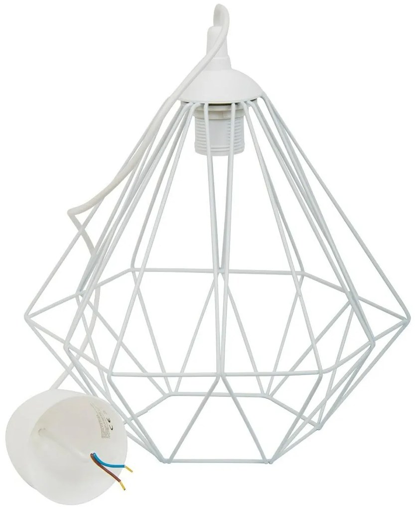 Stropní svítidlo Diamond 25 cm bílé
