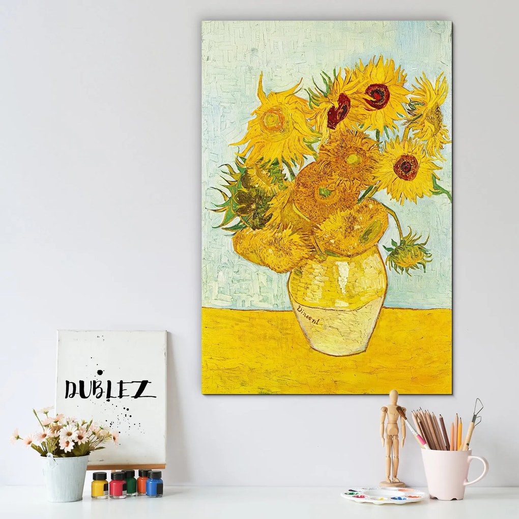 DUBLEZ | Reprodukce - Vincent van Gogh - Slunečnice (1888) | UV tisk, Premium