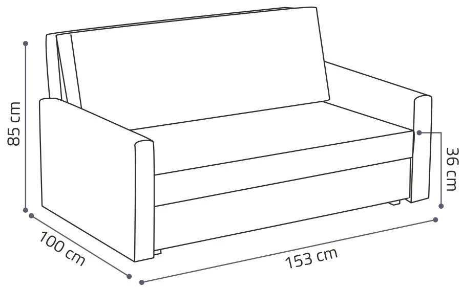 FN Pohovka Vivian Lux III Gerra modrá