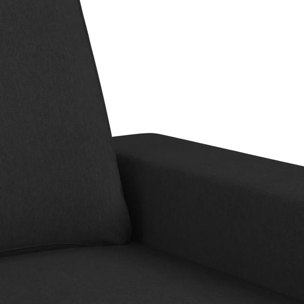 4dílná sedací souprava černá textil 3201878