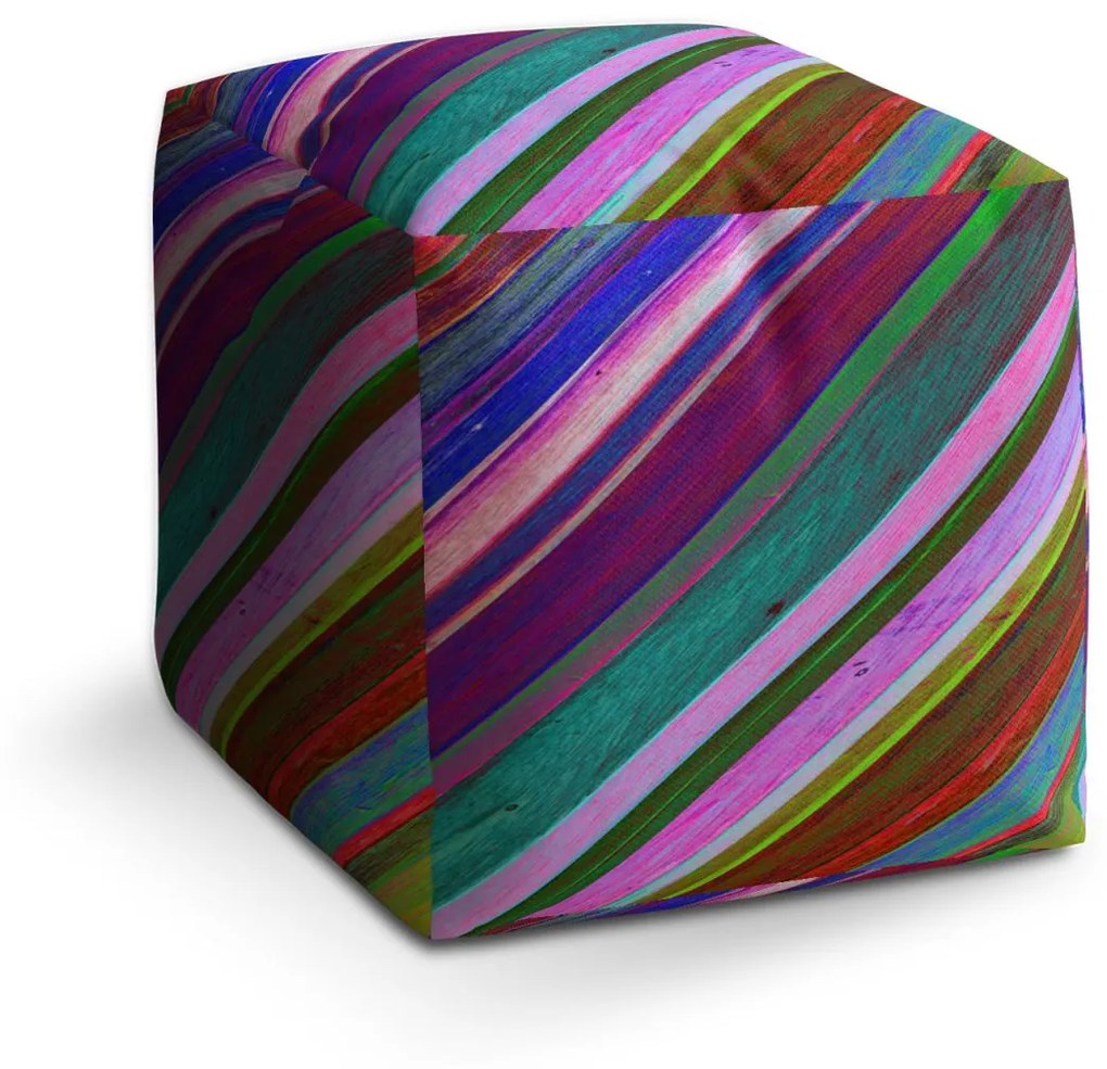 Sablio Taburet Cube Nabarvené dřevo: 40x40x40 cm