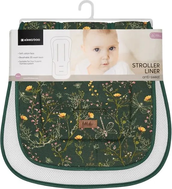 KikkaBoo Sedací podložka do kočárku Barva: Garden Beige